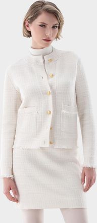 van Laack Kurz Jacke aus gestricktem Tweed