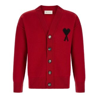 Ami Homme, Pulls, Rouge, Taille: L Cardigan Ami De Coeur