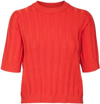 Vero Moda VMJENNY SS O-Neck Pullover GA Boo