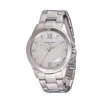 Pierre Cardin Femme, Accessoires, Gris, Taille: ONE Size Montre habill&eacute;e en acier inoxydable