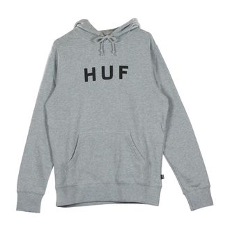 HUF Grauer Heather Herren Hoodie Essentials - - Sweatshirts & Hoodies - Herren - Grau - S