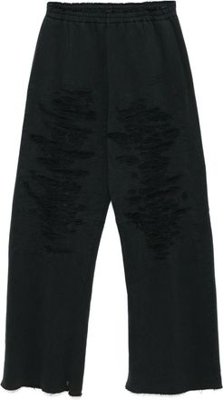 Maison Margiela Jogginghose in Distressed-Optik - Schwarz