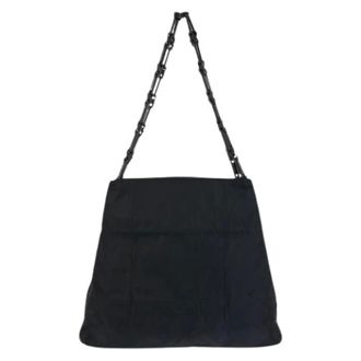 Prada Sac bandouli&egrave;re Pre-owned Nylon Tessuto avec logo triangle - Femme - Pre-owned - Noir - Taille: ONE Size
