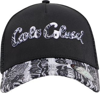 Carlo Colucci unisex, Accessoires, Noir, Taille: ONE Size Trucker Cap - Knit Pixel