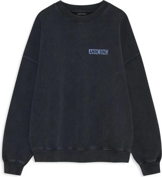 Anine Bing Femme, Sweatshirts et sweats &agrave; capuche, Noir, Taille: 42 FR Miles SweaT-shirt Palms