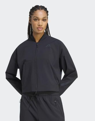 adidas adidas Z.N.E. - Bomberjacke aus Webstoff in Schwarz