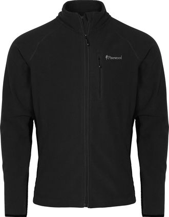 Pinewood Air Vent Fleece Jacke für Herren. Zum Wandern, Trekking, Jagd, Hundesport und vielen Outdoor-Aktivitäten (SCHWARZ, XL)