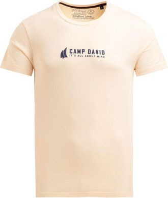 Camp David Rundhalsshirt aus Baumwolle