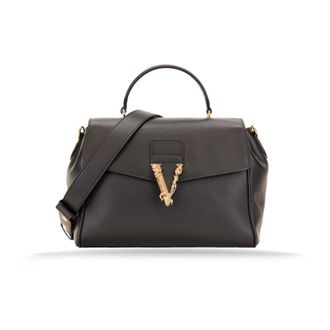 Versace Femme, Sacs, Noir, Taille: ONE Size Sac Bandouli&egrave;re en Cuir