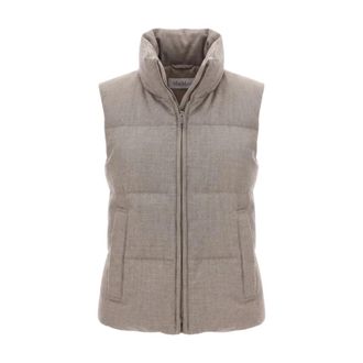Max Mara Gilet Imbottito Milord - - Jackets - Damen - Braun - XS