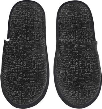 Generic Formules Chimiques Unisexe Chaussures De Maison Antid&eacute;rapantes Pantoufles Chaud Chaussons Pour Int&eacute;rieur Maison Hiver L