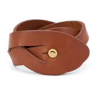 Fabiana Filippi Femme, Accessoires, Brun, Taille: ONE Size Braided Leather Bracelet