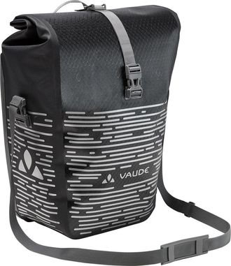 Vaude Aqua Back Luminum Single II -Fahrradtasche - 1 Hinterradtasche (24 Liter) in schwarz - wasserdicht, einfache Befestigung - Made in Germany
