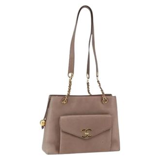 Chanel Sac bandouli&egrave;re vintage Pre-owned - Femme - Pre-owned - Beige - Taille: ONE Size