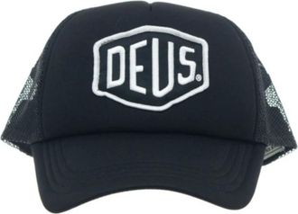 Deus Homme, Accessoires, Noir, Taille: ONE Size Baylands Trucker Cap