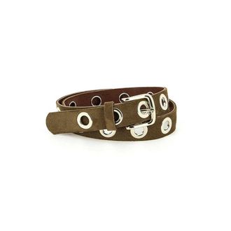 Herbert Frère Soeur Herbert Frère Soeur, Femme, Accessoires, Vert, Taille: 85 CM Ceinture Velours - Cuir Tabac