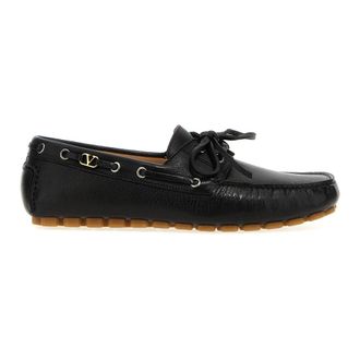 Valentino Garavani Homme, Chaussures, Noir, Taille: 45 EU Driver Fastaway Loafer