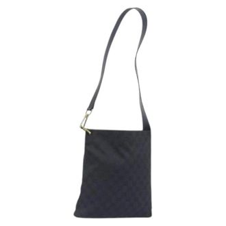 Gucci Sac bandouli&egrave;re vintage Pre-owned en toile - Femme - Pre-owned - Noir - Taille: ONE Size