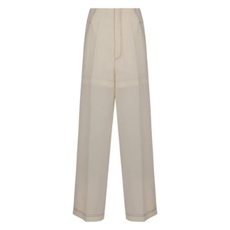 Philosophy di Lorenzo Serafini Lagen-Baumwollmischungshose mit Taschen - - Trousers - Damen - Wei&szlig; - XS