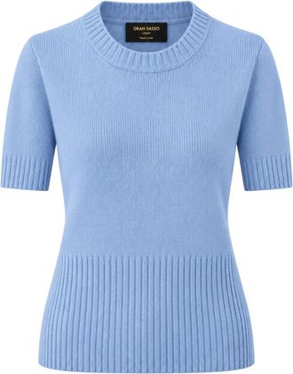 Gran Sasso Rundhals-Strickware - - Knitwear - Damen - Blau - XL