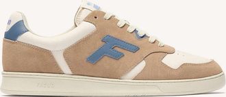 Faguo Baskets cuir et su&egrave;de taupe et beige - PALMER