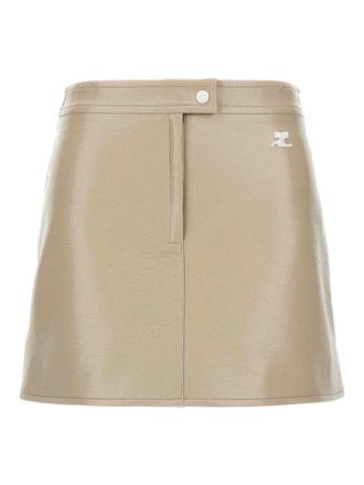 Courrèges Jupe Midi - Beige