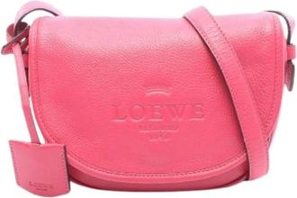 Loewe Pre-owned Sac bandouli&egrave;re en cuir Heritage - Femme - Pre-owned - Rose - Taille: ONE Size