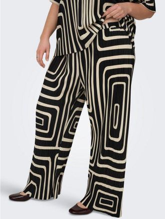 Only Carmakoma Schlupfhose CARRAVENNA PLISSE AOP PANT JRS NOOS