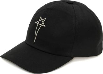 Rick Owens Homme, Accessoires, Noir, Taille: M Baseball Cap