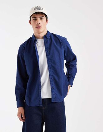 Levi's chemise authentique boutonn&eacute;e en bleu fonc&eacute;