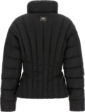 Elisabetta Franchi Bustier Quilted Down Jacket - Black