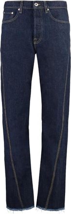Lanvin Homme, Jeans, Bleu, Taille: W30 Jean droit &agrave; 5 poches