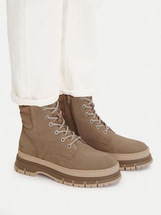 Tamaris Schn&uuml;rschuhe Tamaris 1-25200-45 Beige