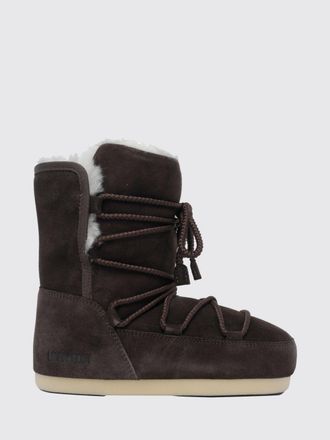 Moon Boot Niedrig geschnittene Schneestiefel EVX aus Veloursleder und Fell