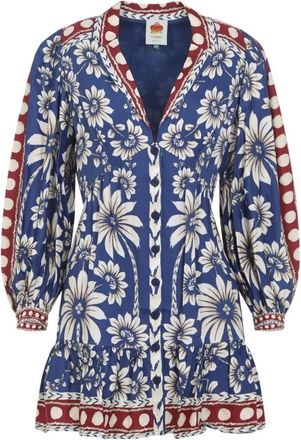 Farm Rio Farm Rio, Femme, Robes, Multicolore, Taille: 36 FR Luna Mini Dress