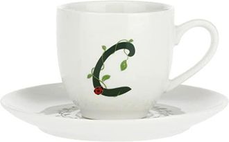 La Porcellana Bianca La Porzellan Wei&szlig;e Kaffeetassen Buchstabe C Kollektion ATUPERTU