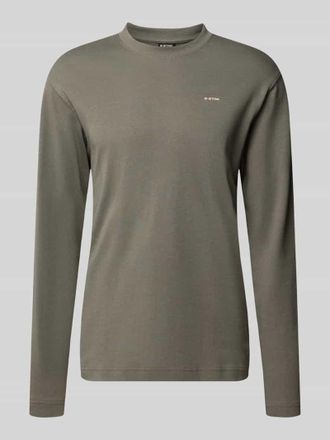 G-Star Langarmshirt mit kleinem Logo-Schriftzug
