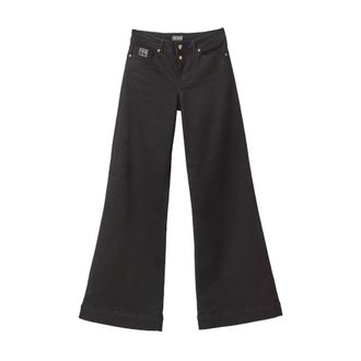 Versace Jeans Couture Stella Wide Leg Jeans - - Jeans - Damen - Schwarzk - W30