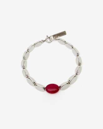 Isabel Marant Bracelet Leotie - Femme - Rose Fuschia Et Argent&eacute; - - Isabel Marant