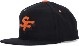 HUF Schwarze Flache Schirmm&uuml;tze mit Leder Verschluss - - Accessories - Herren - Schwarzk - ONE SIZE
