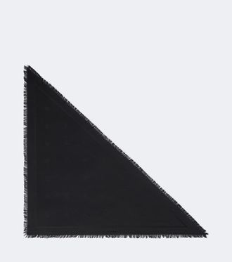 Gucci Foulard Double G en soie et laine