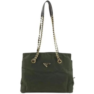 Prada Pre-owned Vintage Tote Bag - - Pre-owned - Damen - Gr&uuml;n - ONE SIZE