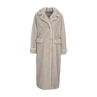 Herno Mantel aus meliertem alternativem Nerzfell - - Coats - Damen - Grau - XL