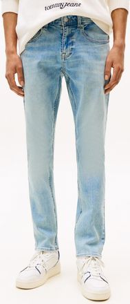 Tommy Jeans Slim-fit-Jeans TOMMY JEANS Scanton Slim, Herren, Gr. 31, L&auml;nge 34, blau (denim light), Denim/Jeans, Obermaterial: 95% Baumwolle, 4% Elastomultiester, 