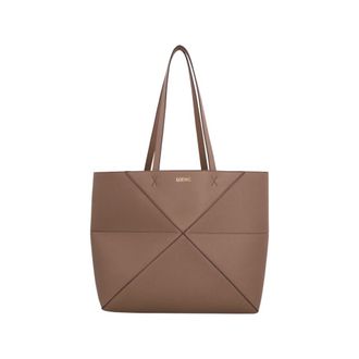 Loewe Femme, Sacs, Gris, Taille: ONE Size Puzzle Fold Tote Horizontal M