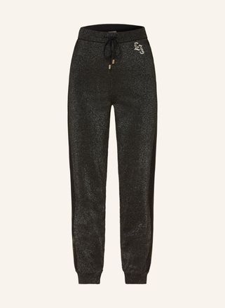Liu Jo Liu Jo Strickhose Mit Glitzergarn Und Galonstreifen schwarz