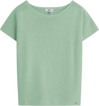 Cinque Cinque, Femme, Tops, Vert, Taille: 44 FR Cielmo Kurzarm Pullover