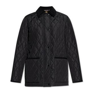 Burberry Gesteppte Jacke mit Cordkragen - - Jackets - Damen - Schwarzk - S