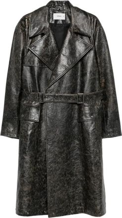 Fendi Leather Trench Coat