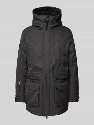 Superdry Parka mit Label-Stitching Modell City Tweed